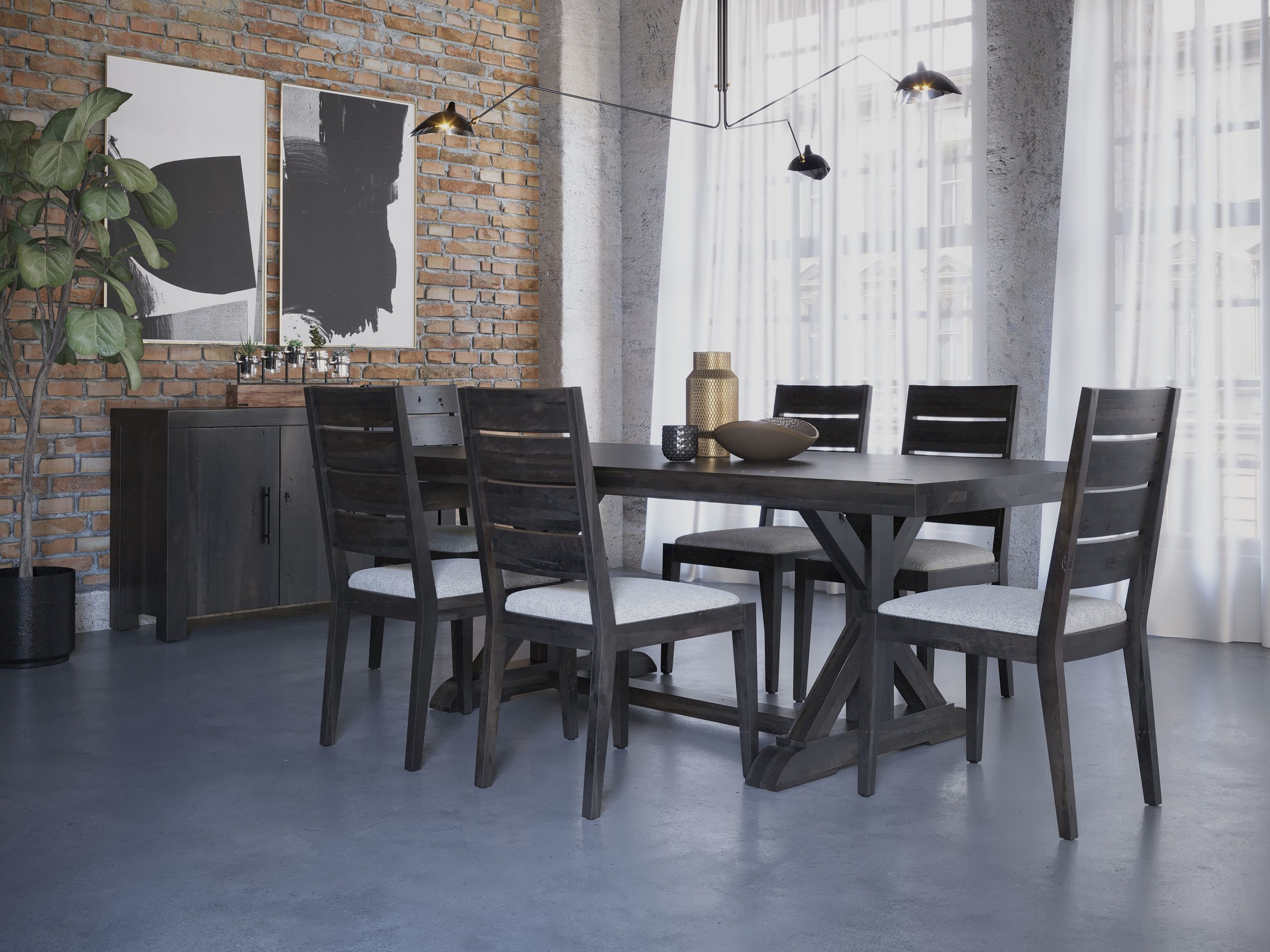 Loft Table With Pedestal - Modern Home Furniture